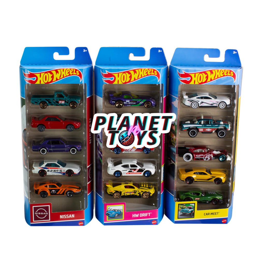 Hot Wheels / matchbox 5-cars Pack Assorted (Nissan, F1, Fast & Furious