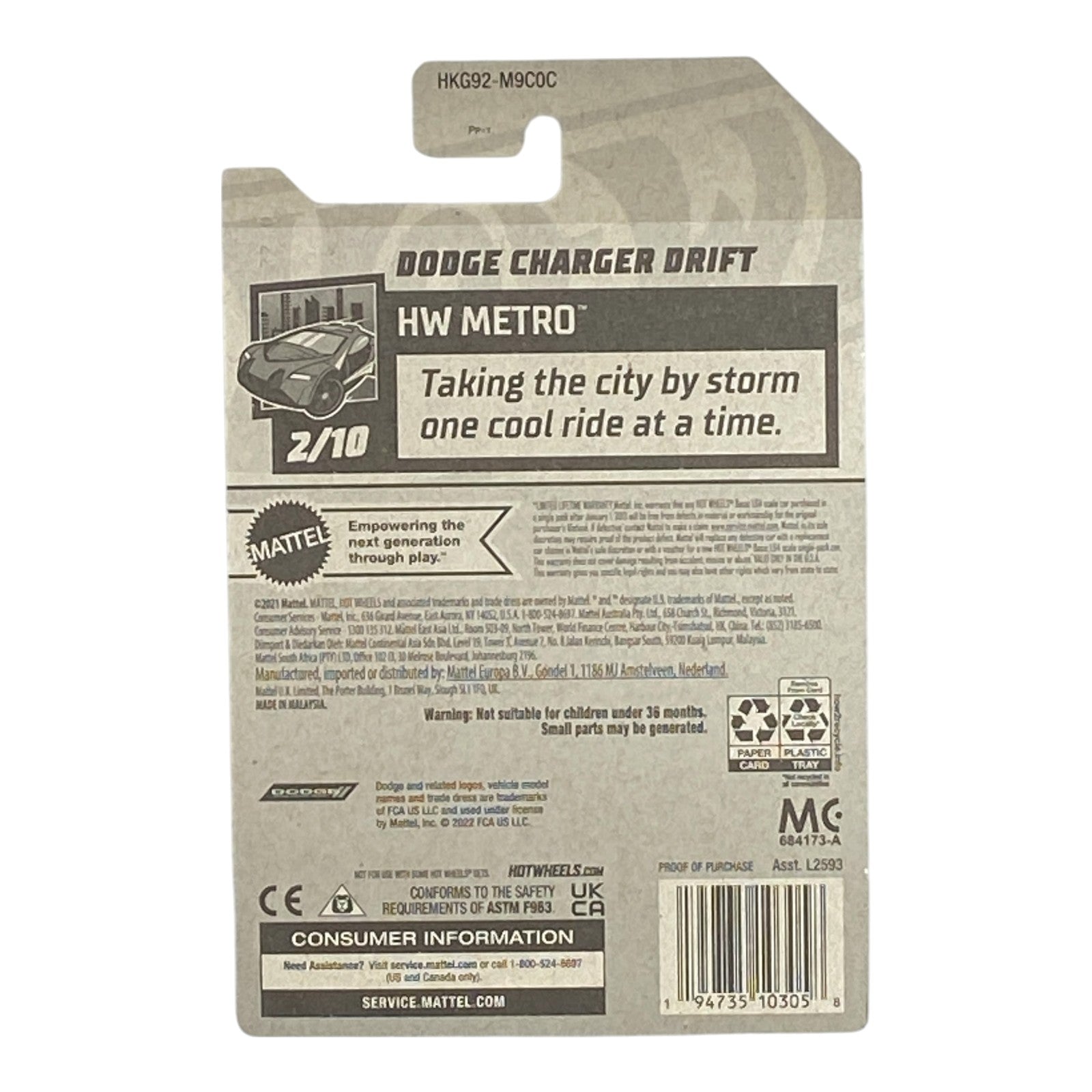 Hot Wheels Dodge Charger Drift - HW Metro Series 2/20